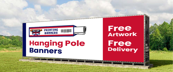 Hanging Pole Banners | Durable Outdoor Signs from £4.99